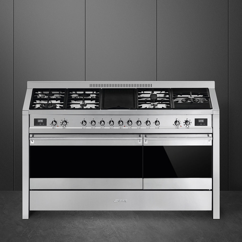 Opera 150cm Gas-Electric Cooker Stainless Steel - A5-81 | Shop at SMEG ...