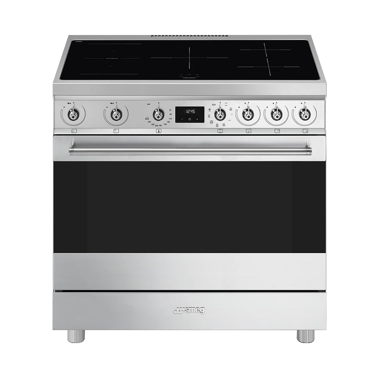 Sinfonia 90cm Induction-Electric Cooker Stainless Steel - C9IMX2 – SMEG ...