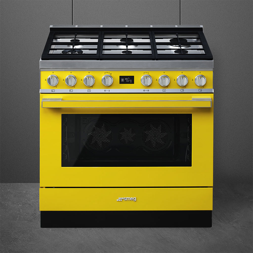 Portofino 90cm Gas Cooker Yellow - CPF9GPYW – SMEG Philippines