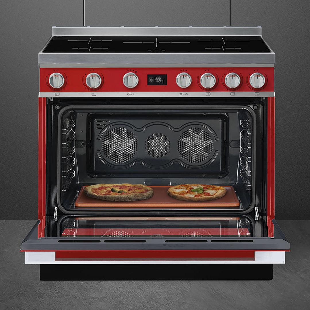 Portofino 90cm Gas-Electric Cooker Red - CPF9GPR | Shop at SMEG Philippines