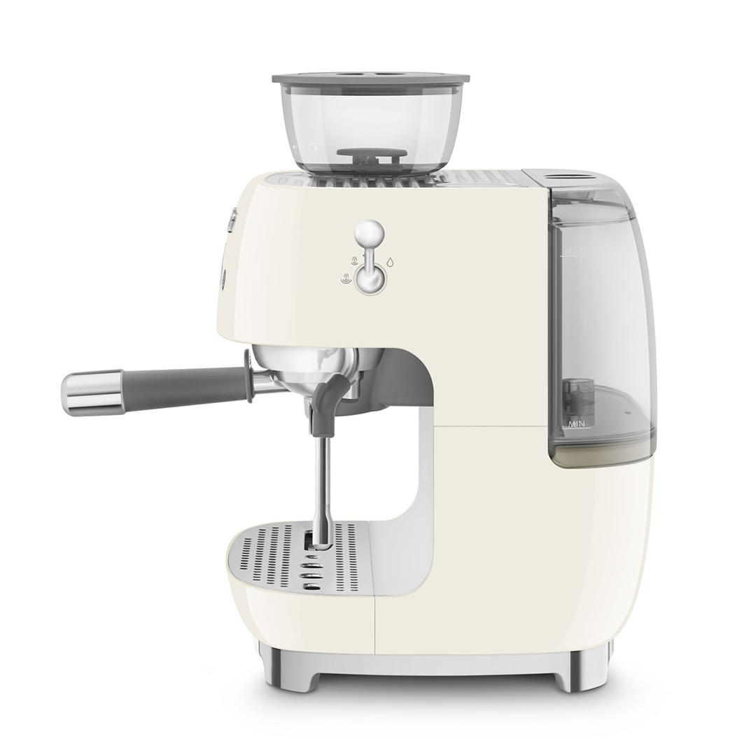 Espresso Coffee Machine with Grinder Cream - EGF03CRKR – SMEG Philippines