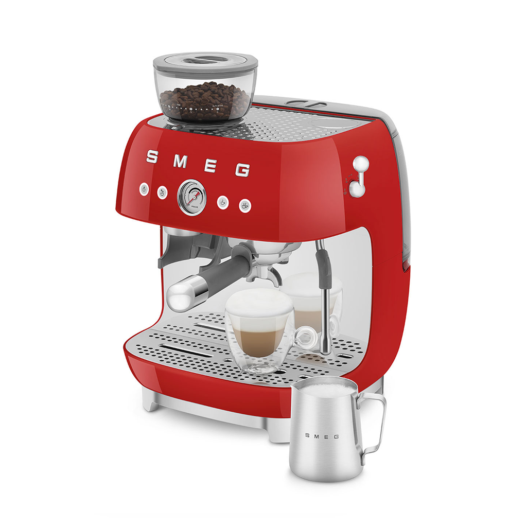 Espresso Coffee Machine with Grinder Red - EGF03RDKR – SMEG Philippines