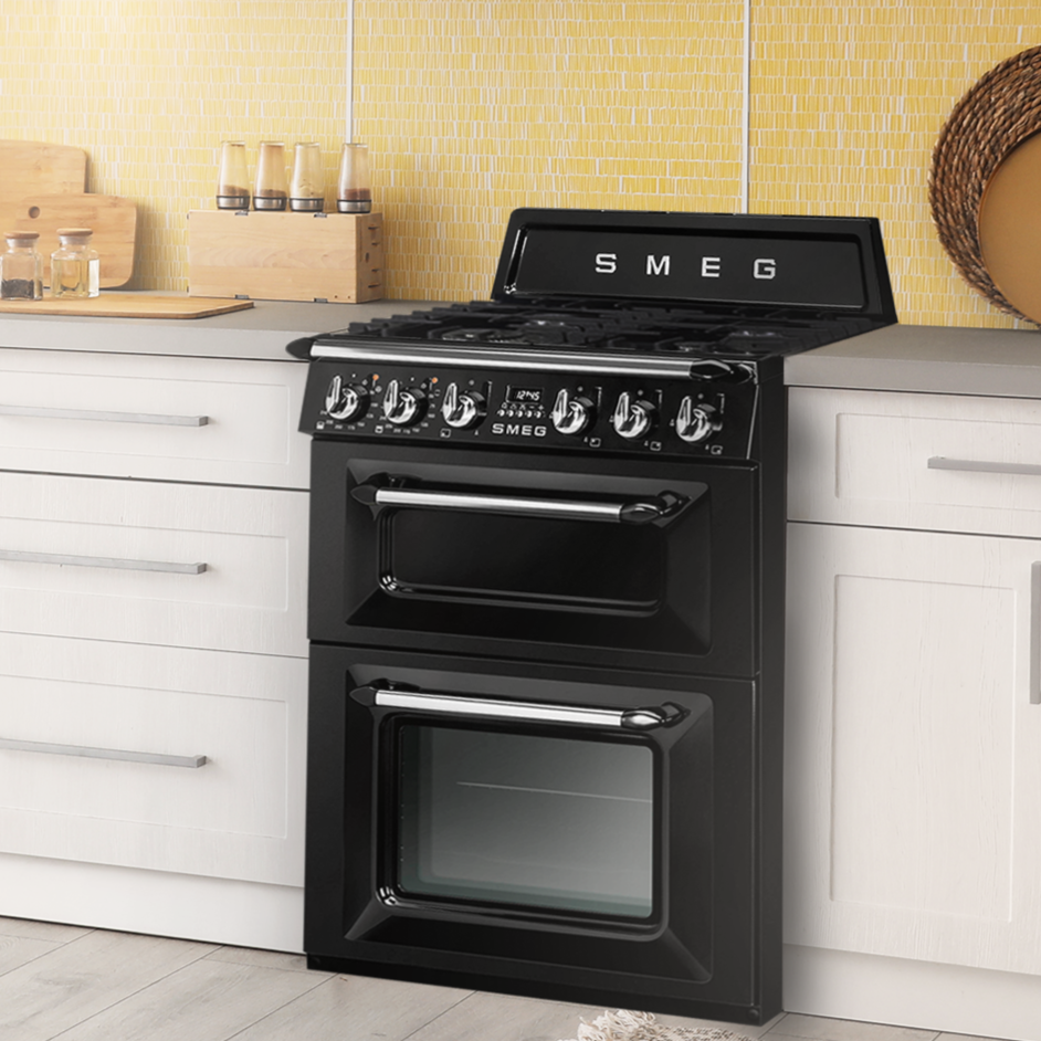 Victoria 60cm Gas Electric Cooker Black - TR62BL | Shop at SMEG Philippines