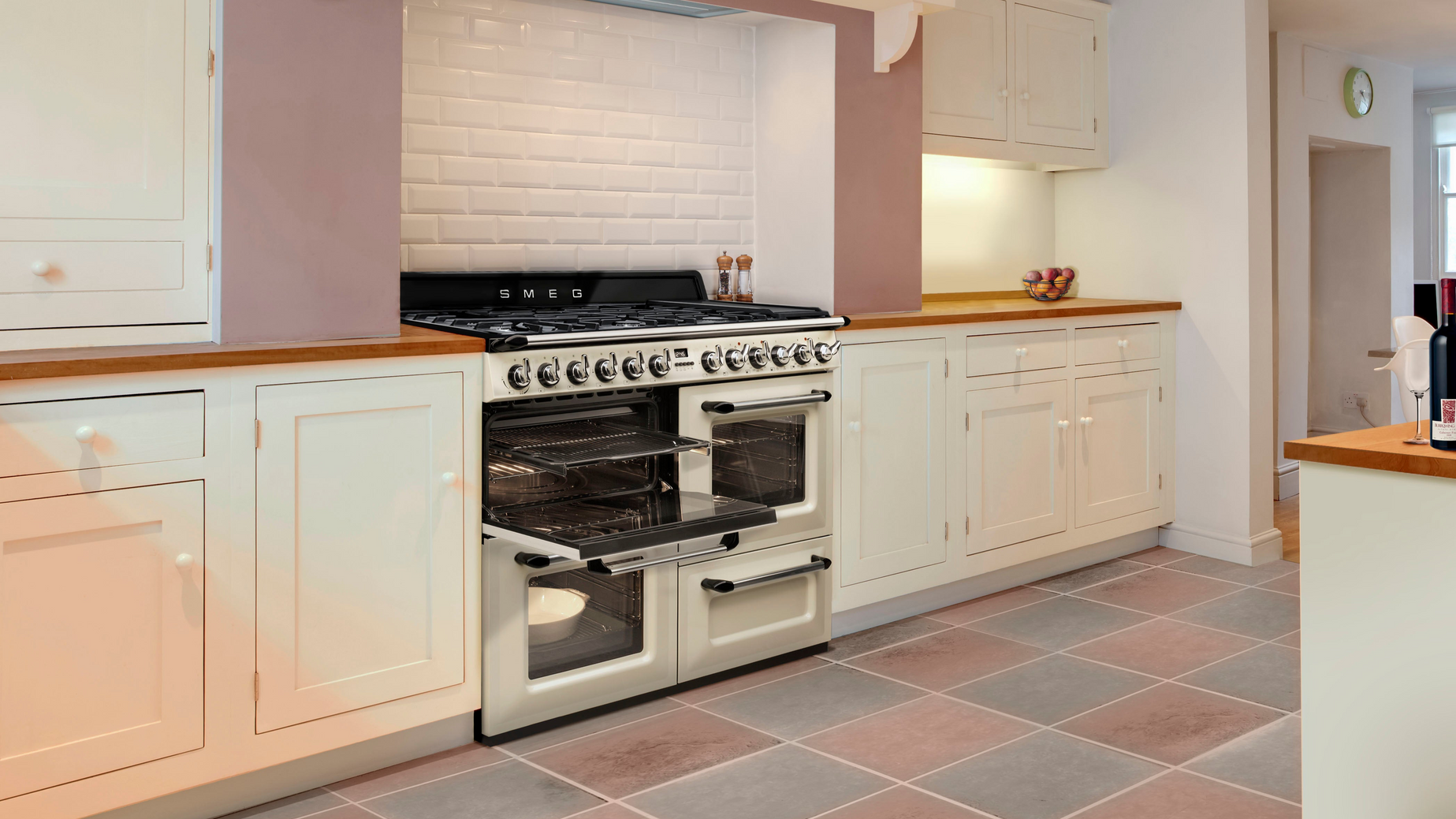 Victoria 110cm Gas-Electric Cooker Black - TR4110BL1 – SMEG Philippines