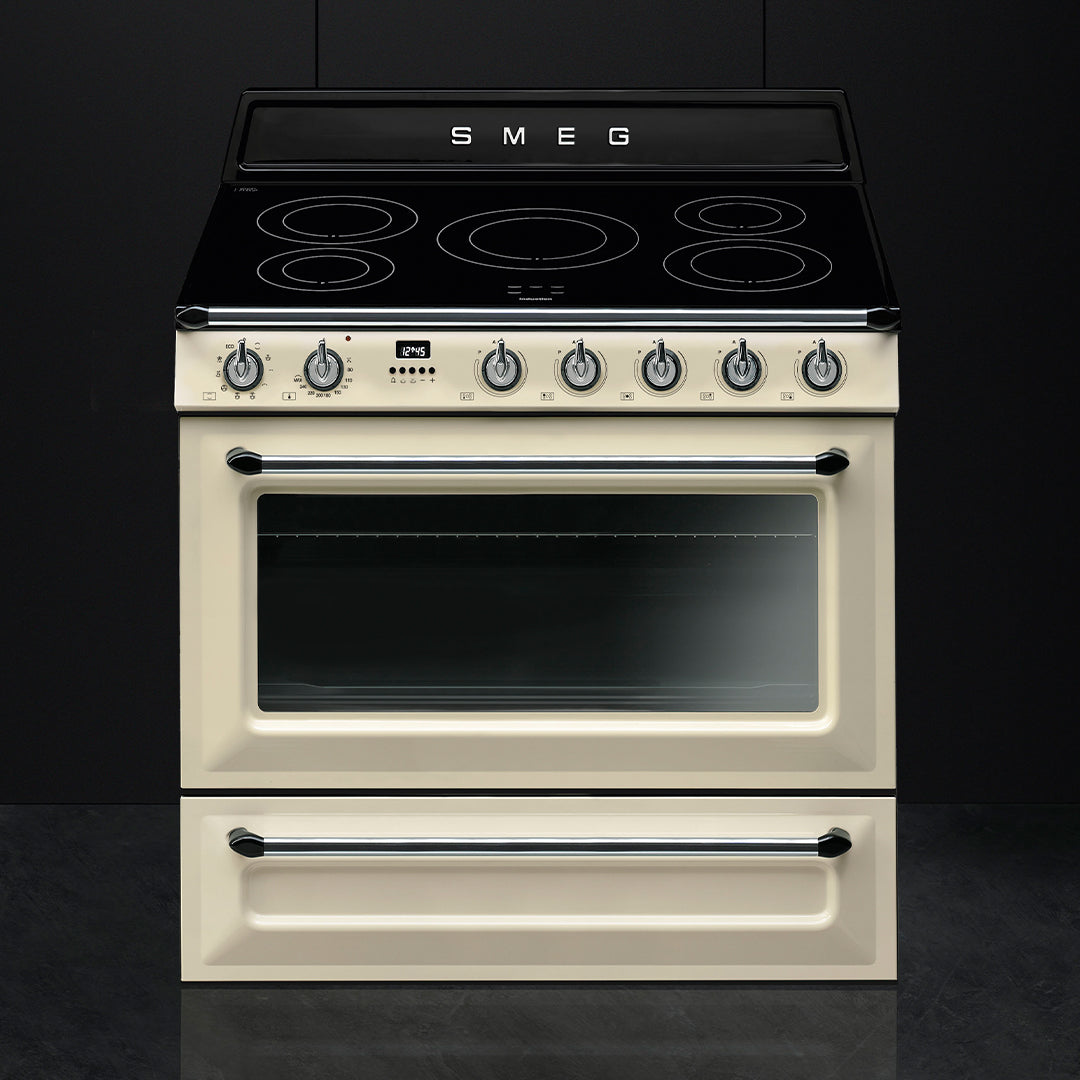 Victoria 90cm Induction-Electric Cooker Cream - TR90IP2 – SMEG Philippines